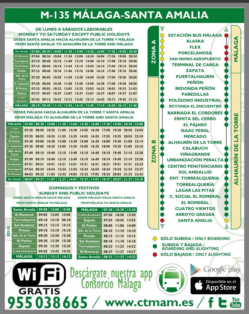 Malaga Airport Buses - Information on Buses at Malaga Airport